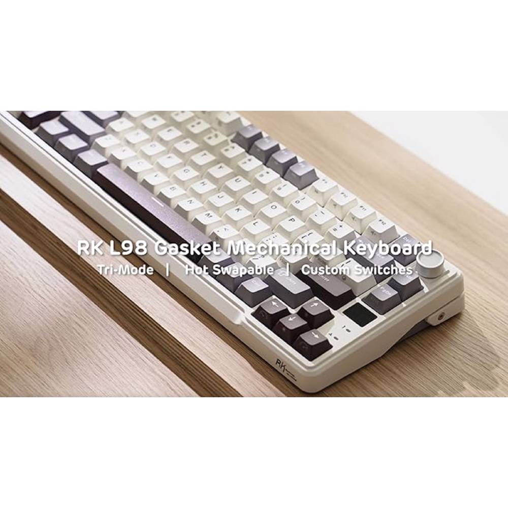 კლავიატურა Royal Kludge RK L98 RGB Mechanical Keyboard, Cream Switch ...