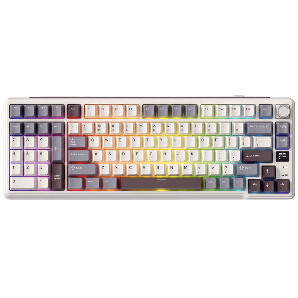 კლავიატურა Royal Kludge RK L98 RGB Mechanical Keyboard, Cream Switch ...