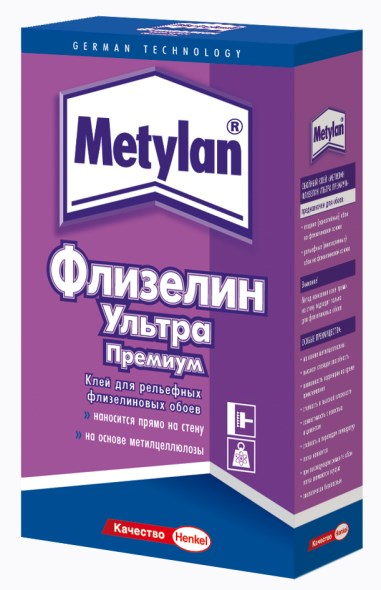 წებო შპალერის ფლიზელინი პრემიუმი Metylan 250 გრ